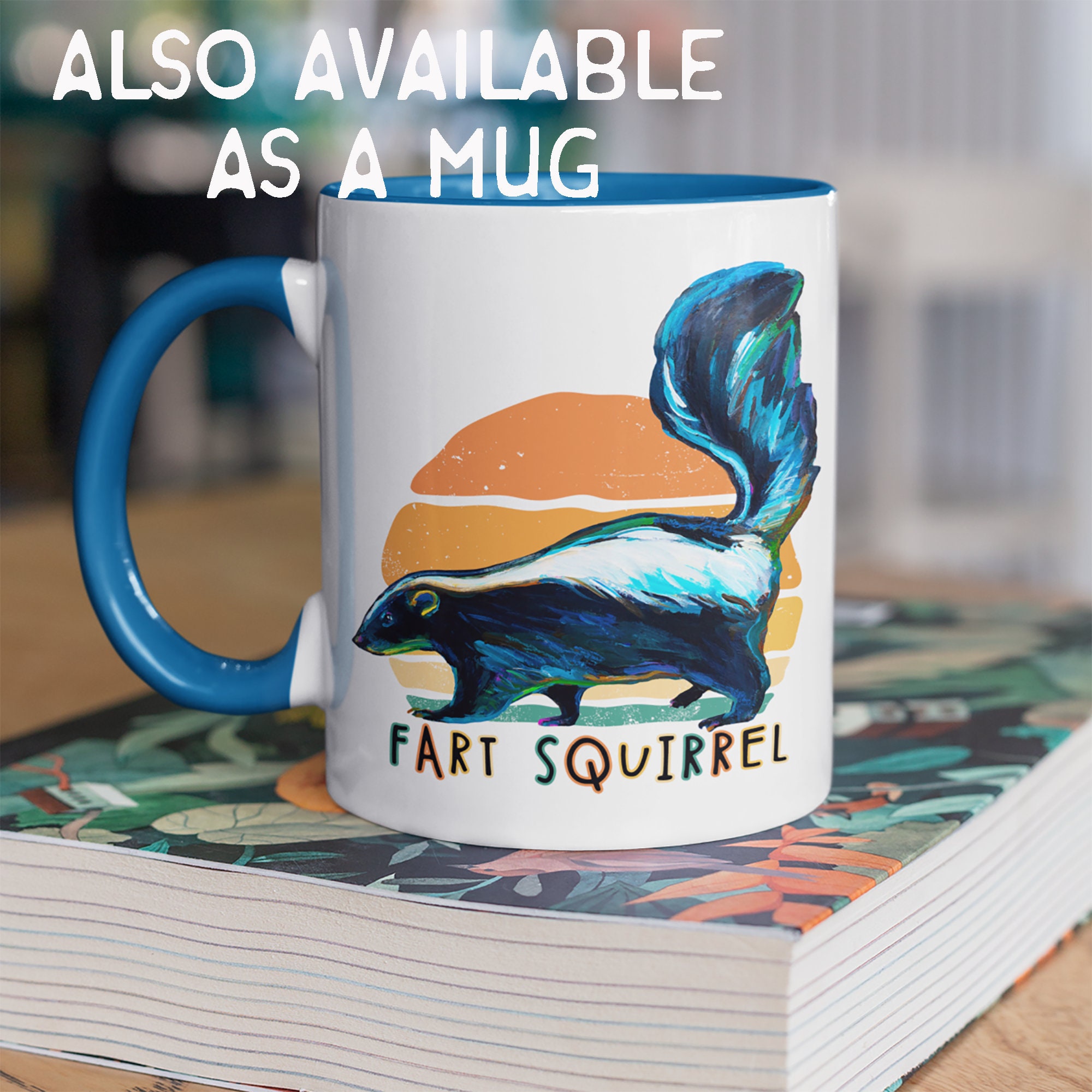 Fart Squirrel Sticker Funny Skunk Sticker Funny Laptop - Etsy