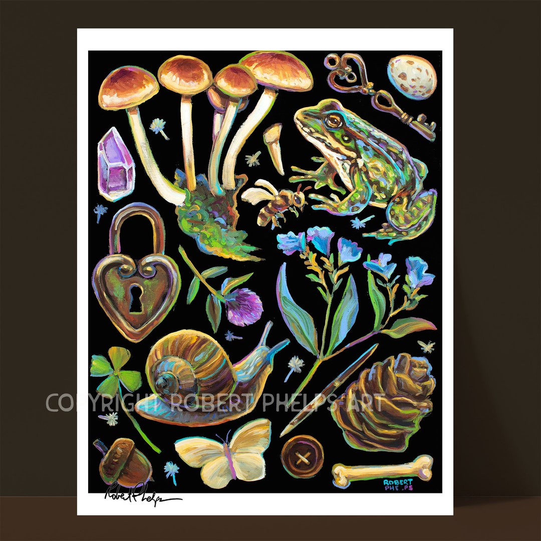 Goblincore Art Print, Witchy Wall Art Print, Goblincore Wall Art, Dark ...