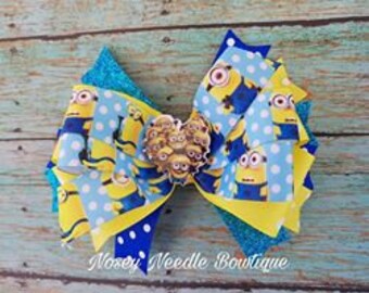 Minion Hair Bow | Etsy