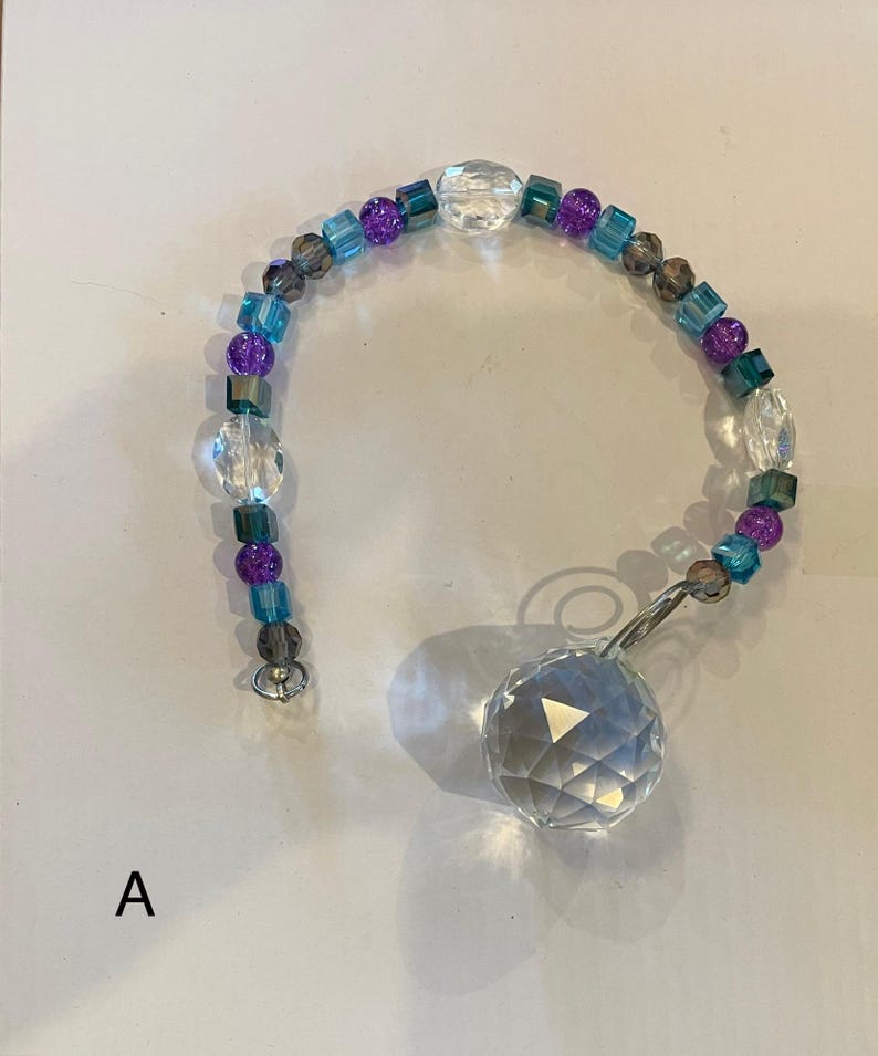 Beaded Crystal Suncatcher Prism - Etsy