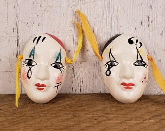 Ceramic Wall Mask - Etsy
