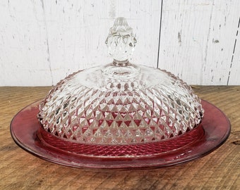 Ruby Red Butter Dish - Etsy
