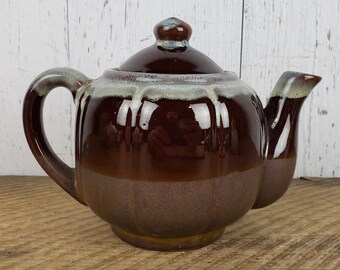 Brown Drip Teapot - Etsy