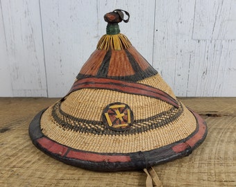 Straw Conical Hat | Etsy