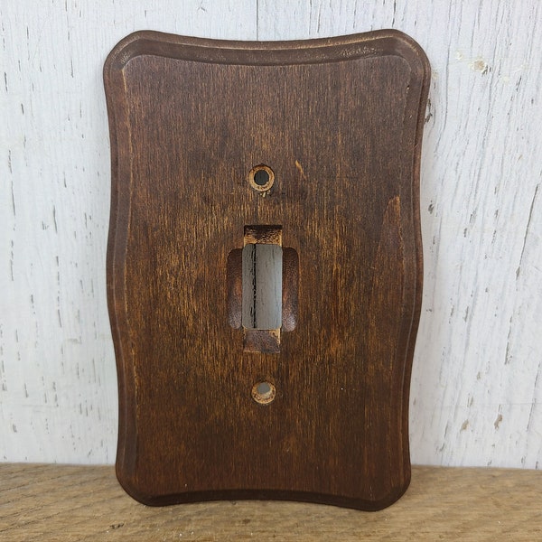 Mid Century Modern Wooden Switch Plate - Etsy