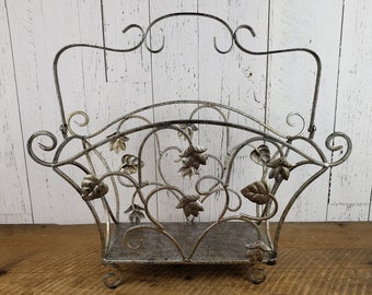 Silver Magazine Holder - Etsy