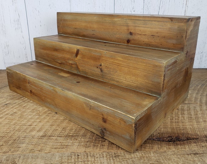 Vintage Wood Tiered Storage Steps Canned Food Pantry Organizer - Etsy