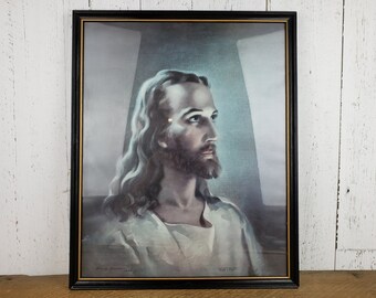 Warner Sallman 1940 Portrait of Jesus - Etsy