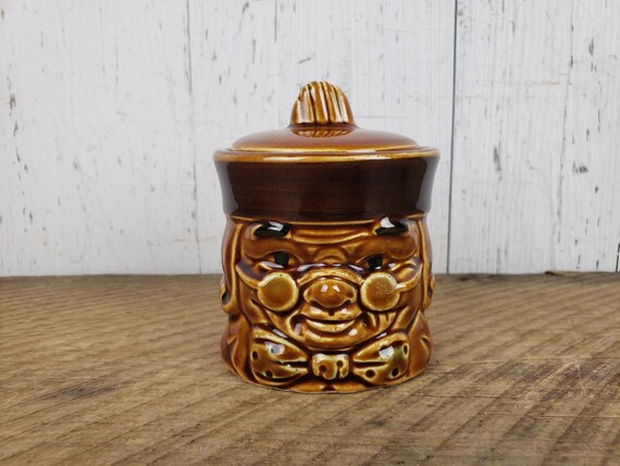 Vintage Toby Japan Ben Franklin Cookie Jar Kitchen Storage Home ...
