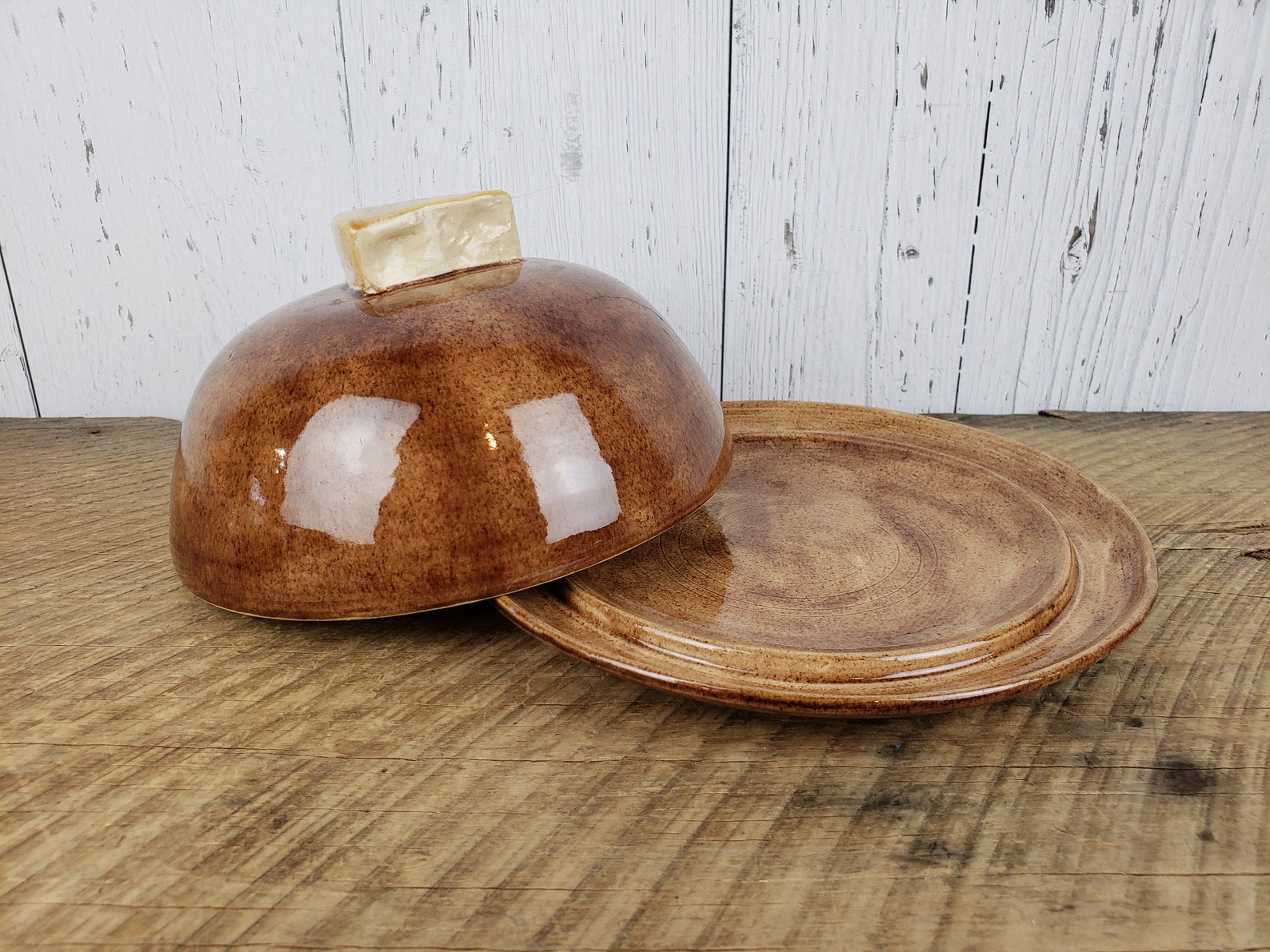 Vintage Ceramic Cheese Dome W/ Lid Food Keeper Butter Dish Mid - Etsy