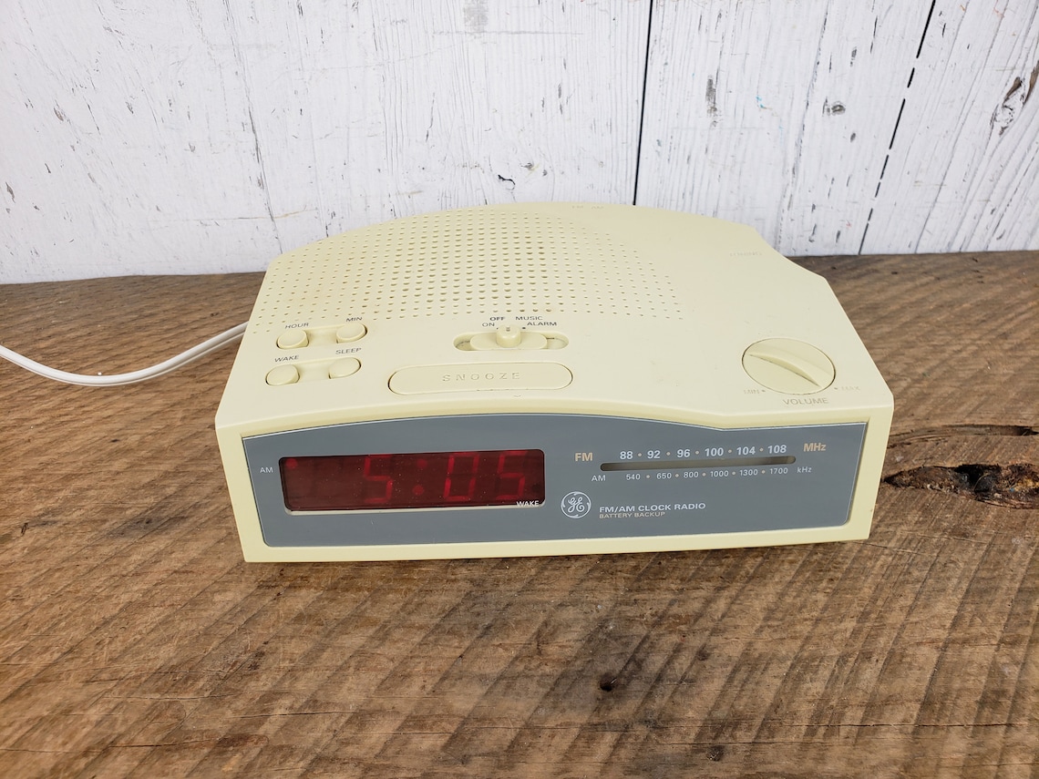 Vintage Alarm Clock General Electric 80s 90s Bedroom Decor | Etsy