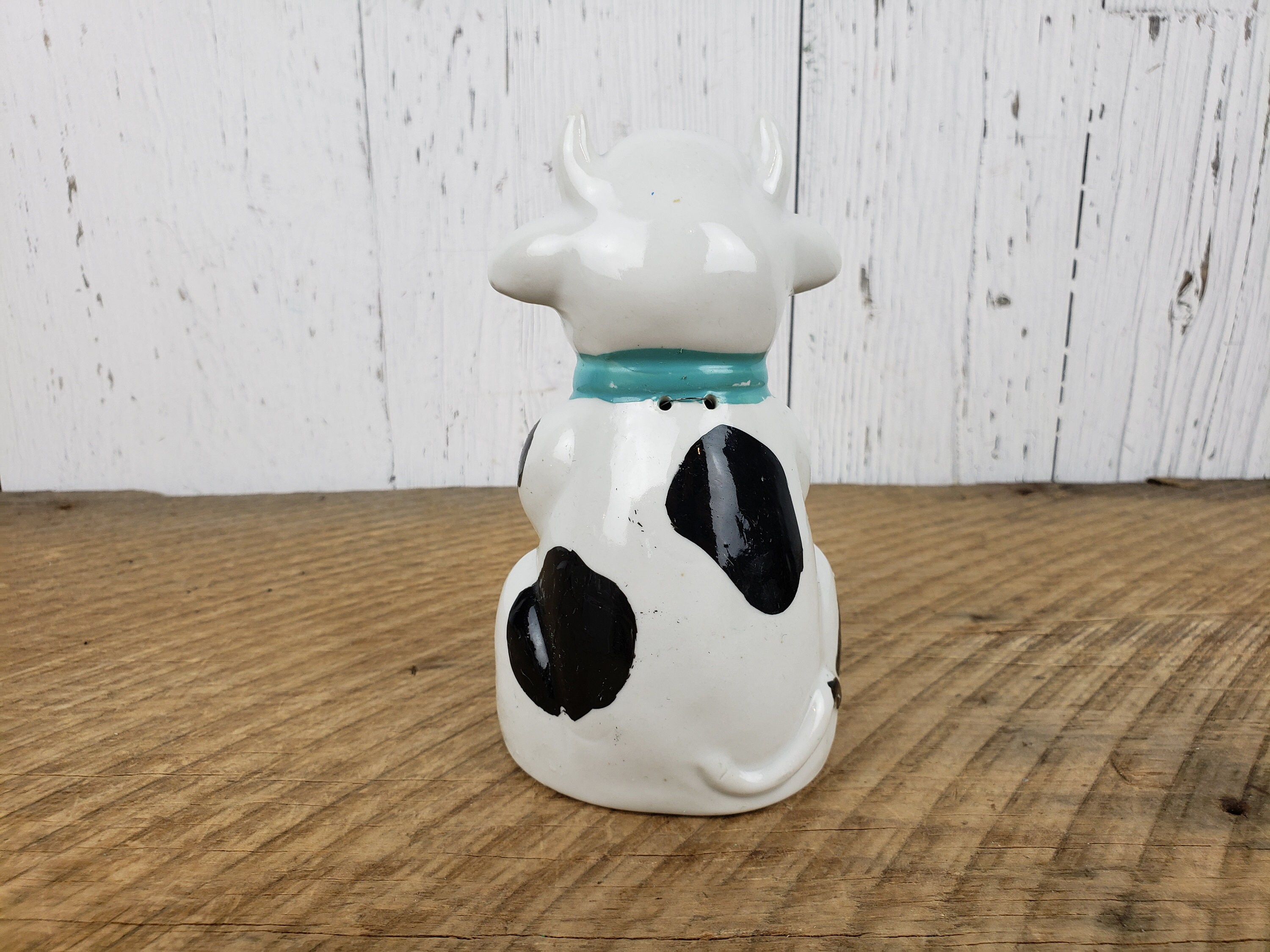 Vintage Cow Bell Black & White Porcelain Collectible Retro | Etsy