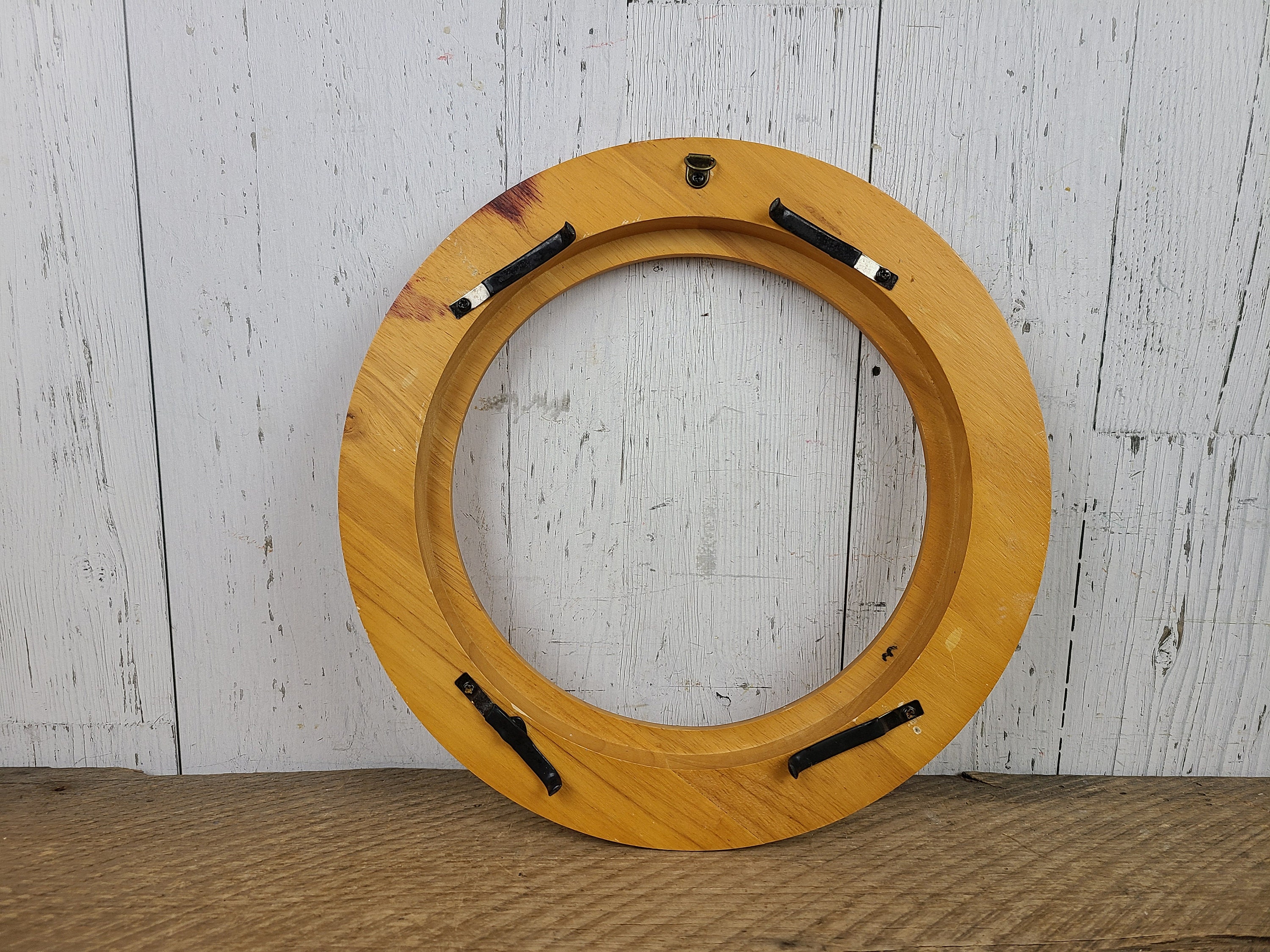 Vintage Round Wood Empty Picture Frame for 8.5 Diameter - Etsy Canada