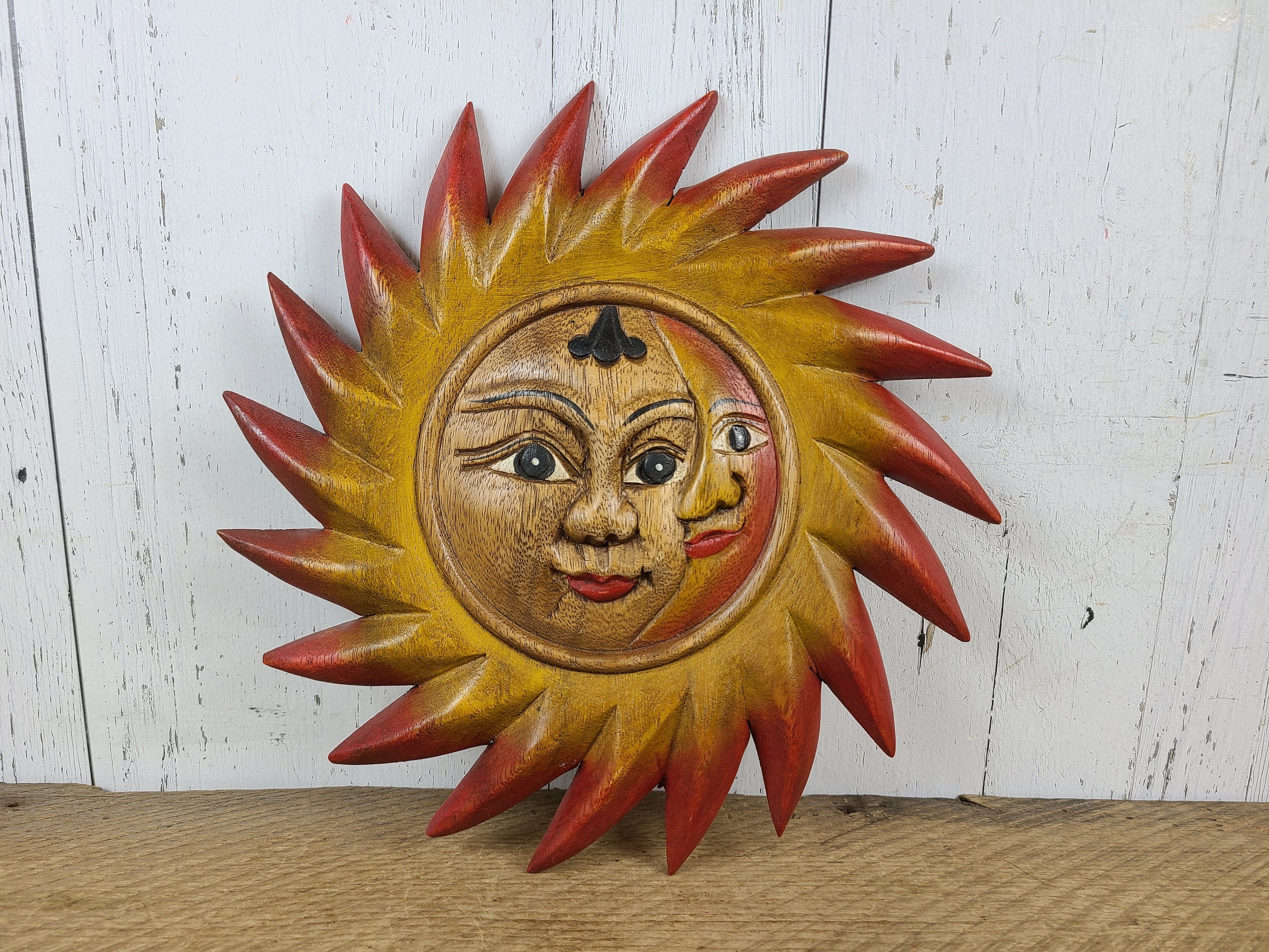 Clay Sun Faces