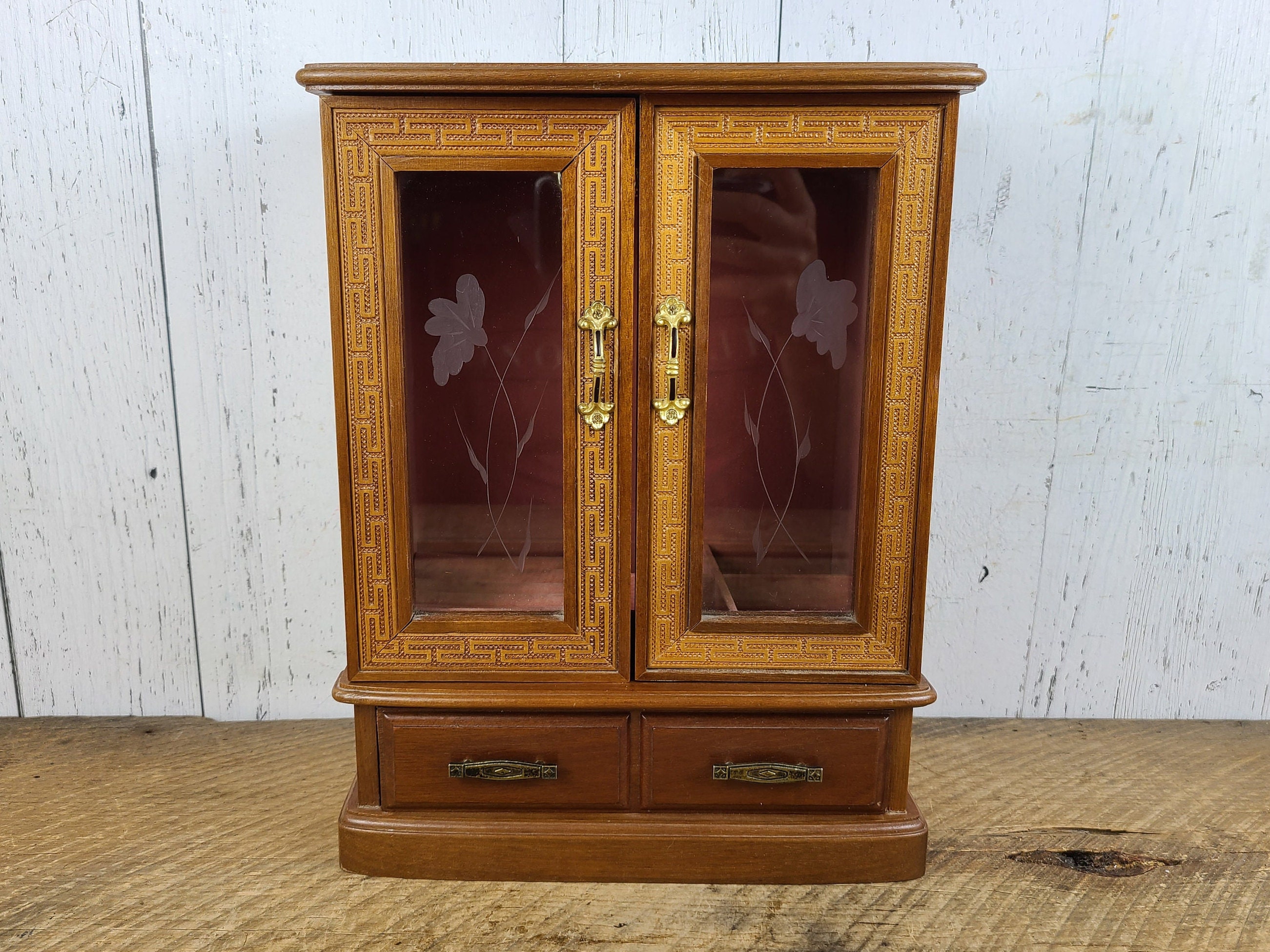 Antique Wood Jewelry Box