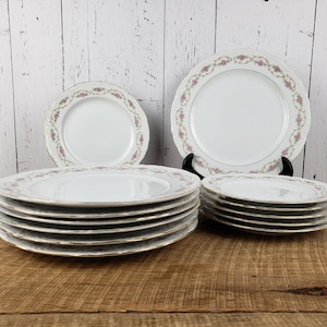 Vintage Replacement Dish Set Sakura Fine China Japan 7 Dinner Plates ...