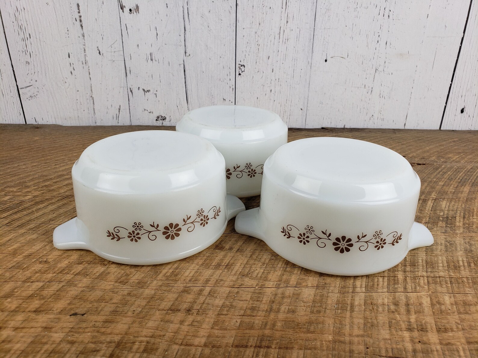 Vintage Set of 3 Dynaware Termocrisa Glassware Individual - Etsy