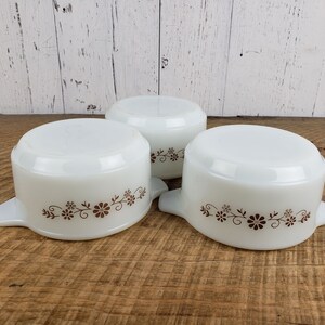 Vintage Set of 3 Dynaware Termocrisa Glassware Individual Casserole ...