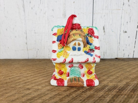 Vintage Ceramic Gingerbread House Shaped Bell Christmas Tree | Etsy