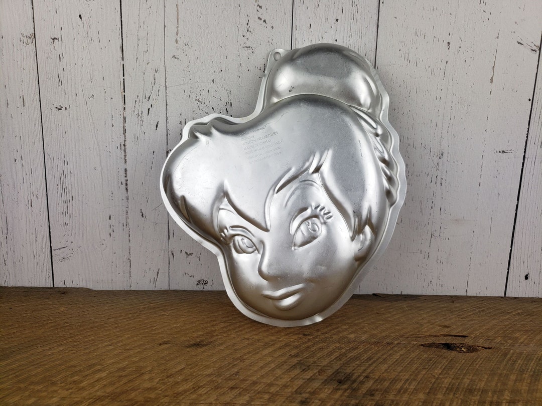 Vintage Tinkerbell Wilton Cake Pan Disney Fairy Princess Aluminum Jello ...