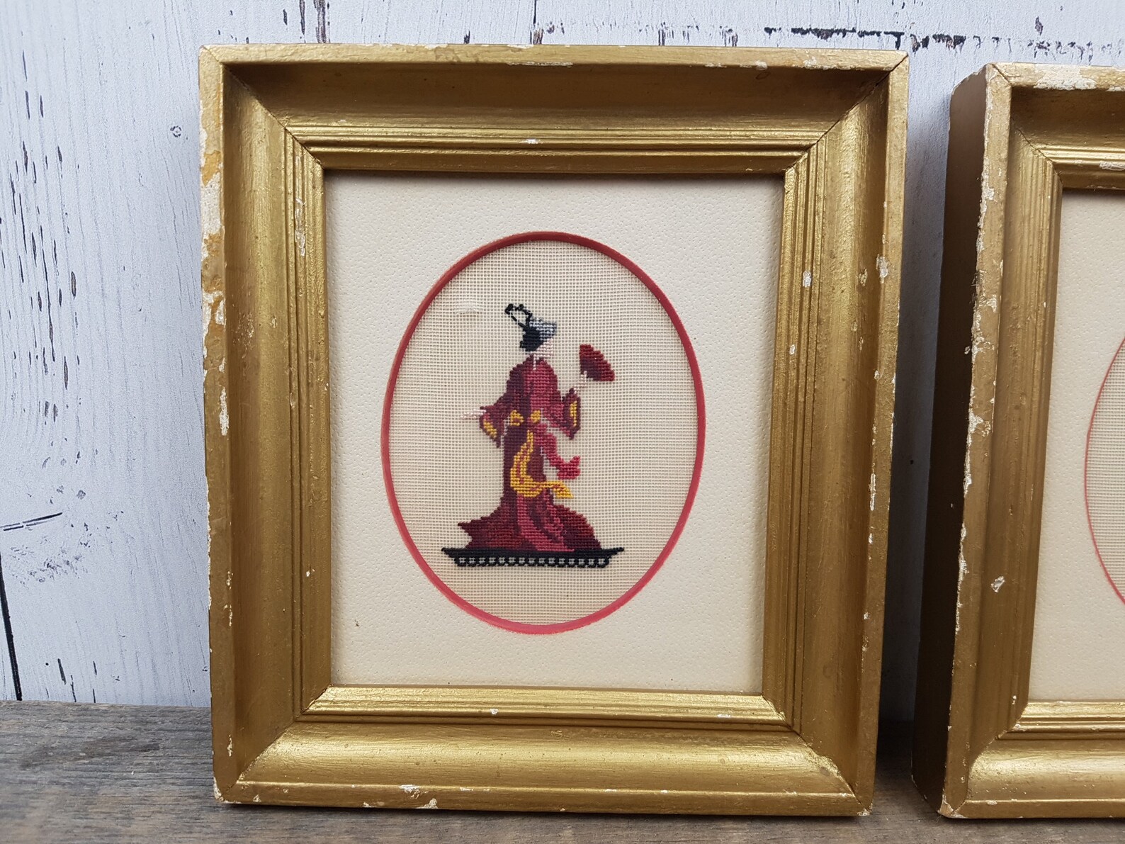 Vintage Pair of Chinese Courtesans Wall Art Imperial China - Etsy