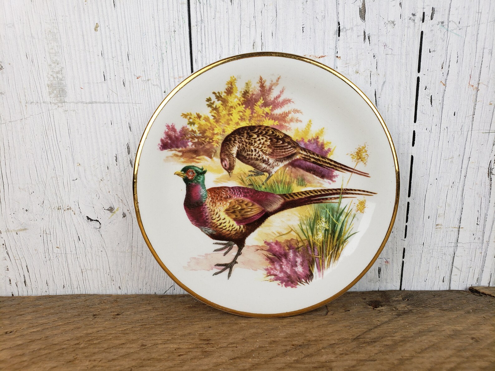 Vintage Partridge Birds Decorative Plate 4.75 Rydalia - Etsy