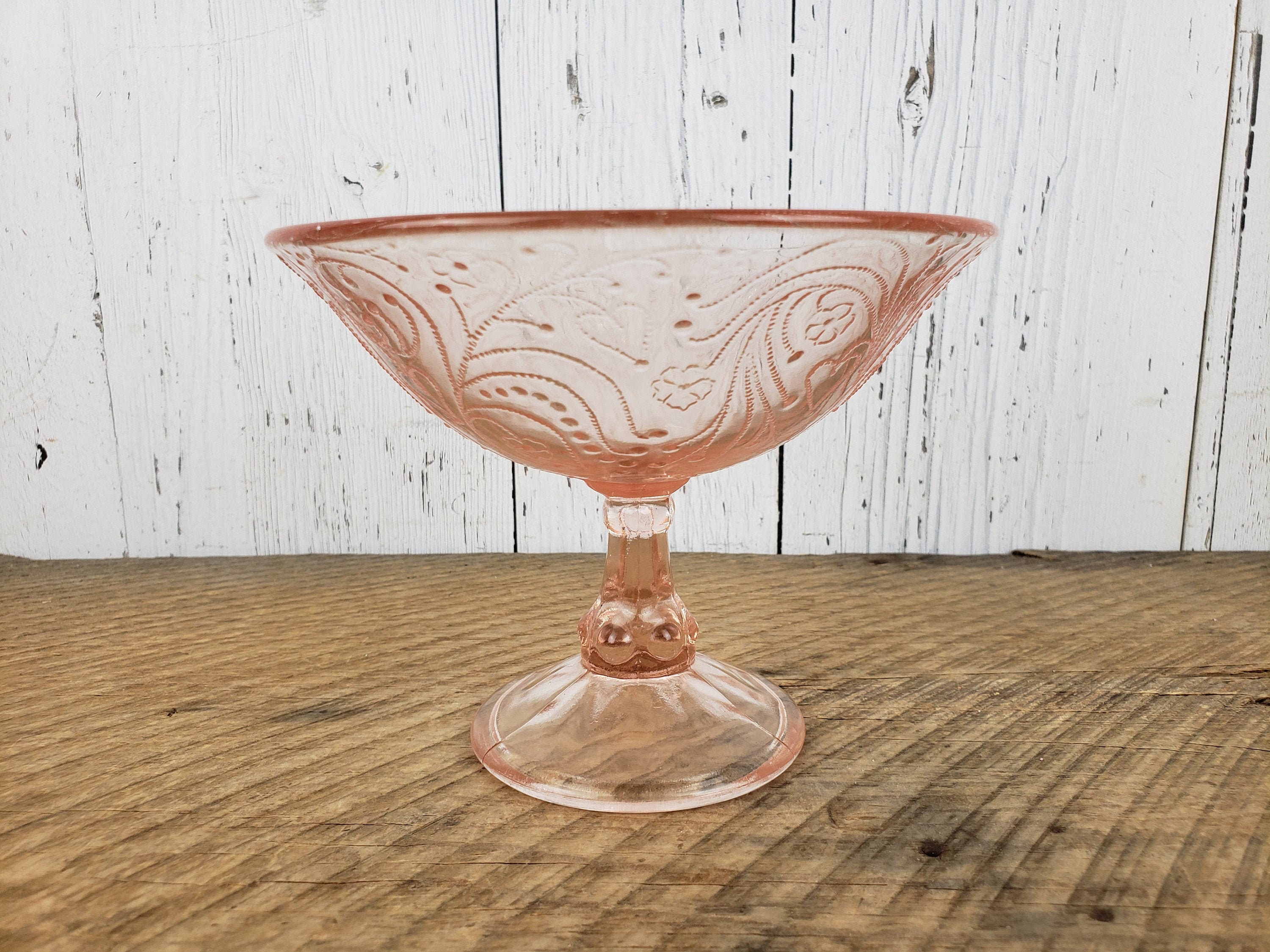 Home & Living 1930 Depression Glass Compote Bowl Kitchen & Dining etna ...