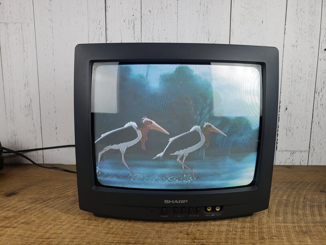 Vintage 13 Sharp Color TV Black Television Receiver | Etsy