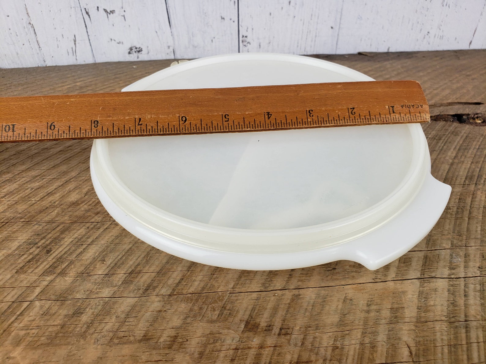 Vintage Tupperware Party Platter White Divided Sections Round | Etsy
