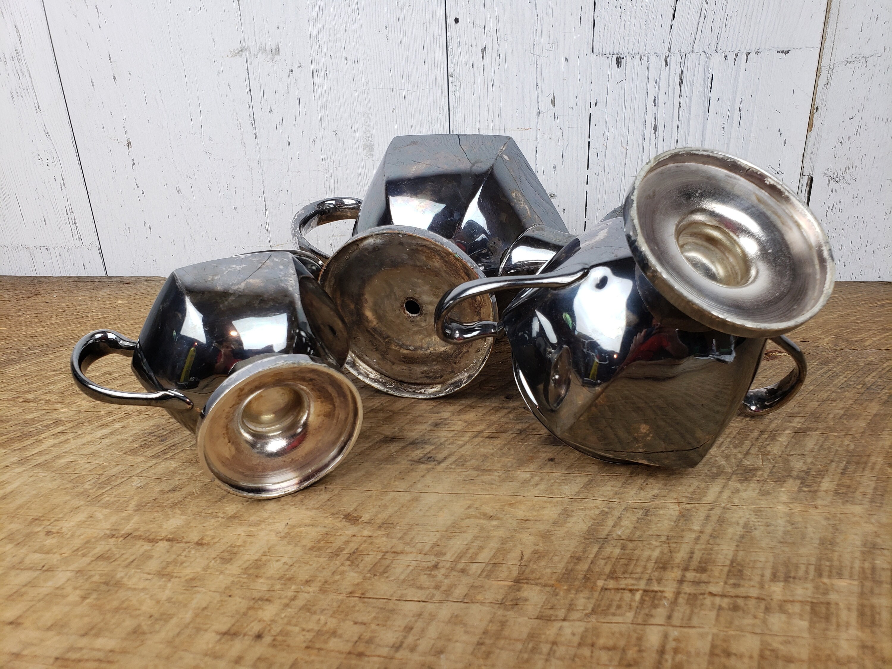 Vintage Standard Silver Co. Tea Set Teapot Creamer Pitcher - Etsy Canada