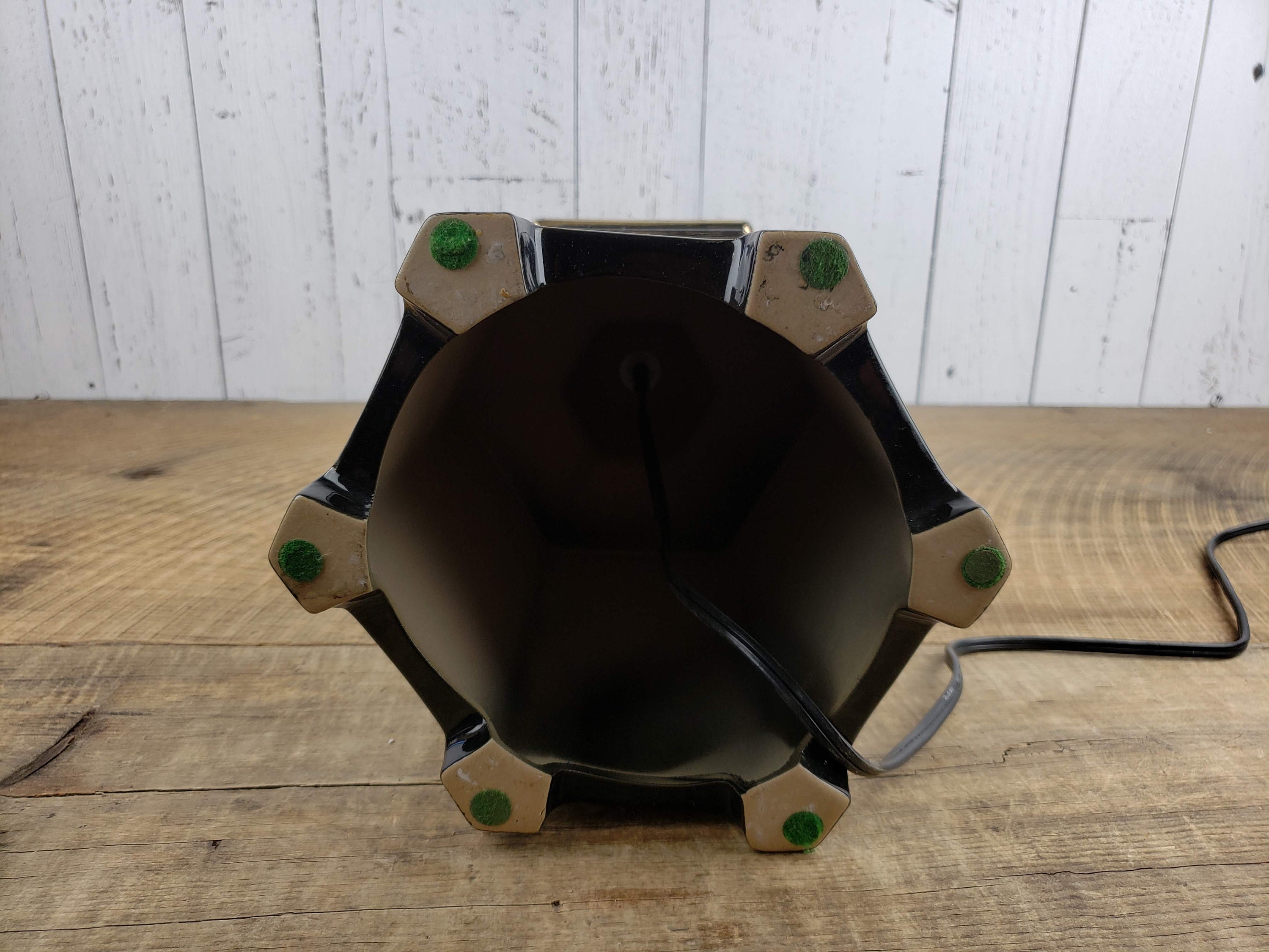 Vintage Stork Birds & Bamboo Lamp Gold Paint on Black Ceramic - Etsy