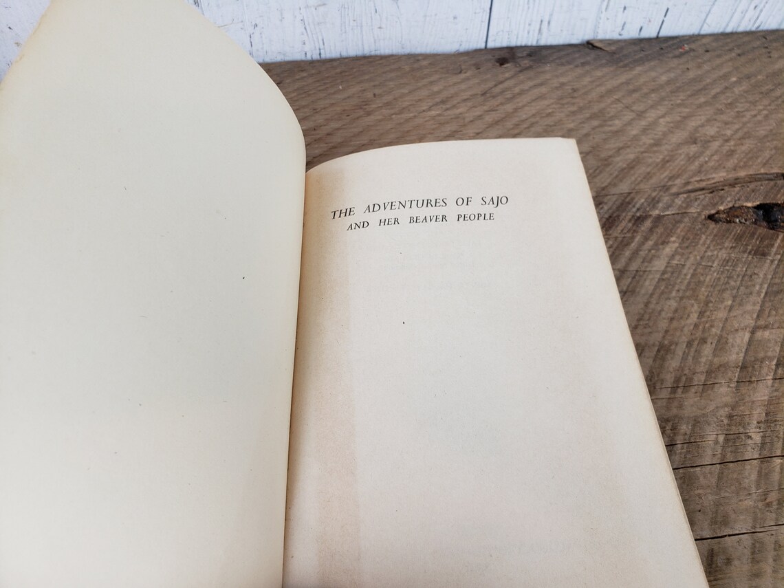 Vintage Sajo and Her Beaver People by Grey Owl Hardcover Book | Etsy