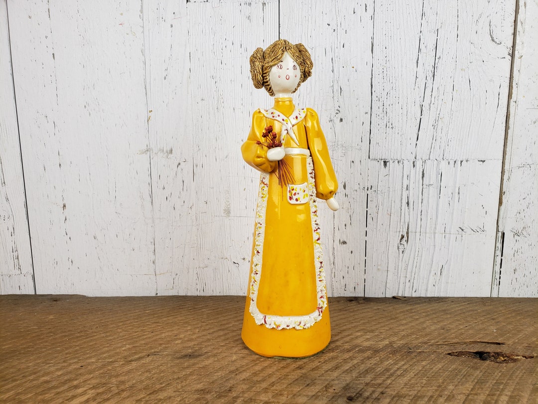 Vintage Rustic Ceramic Child Figurine Original Artwork Primitive ...