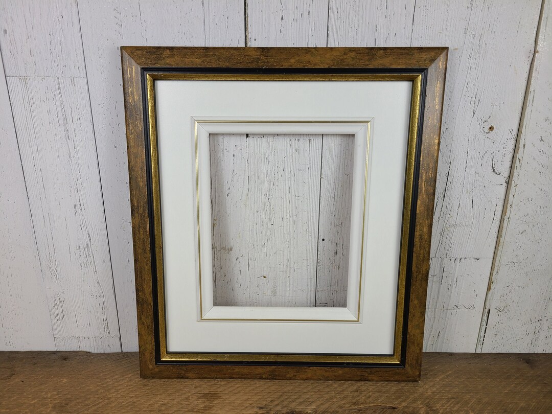 Vintage Large Empty Picture Frame 8x10 Painted Wood Brushed - Etsy