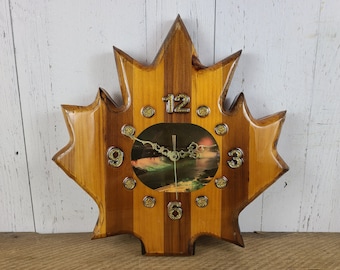 Maple Leaf Wall Clock - Etsy