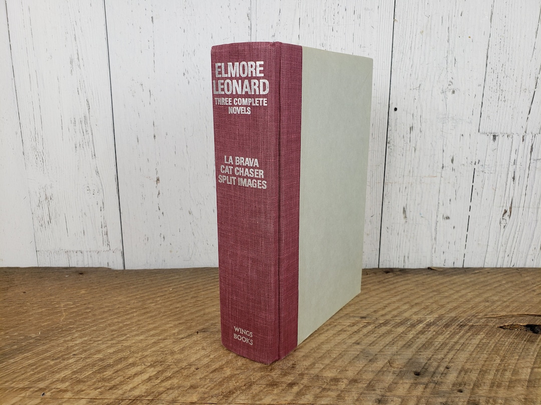 Vintage Three Complete Novels of Elmore Leonard Hardcover Book 1983 La ...
