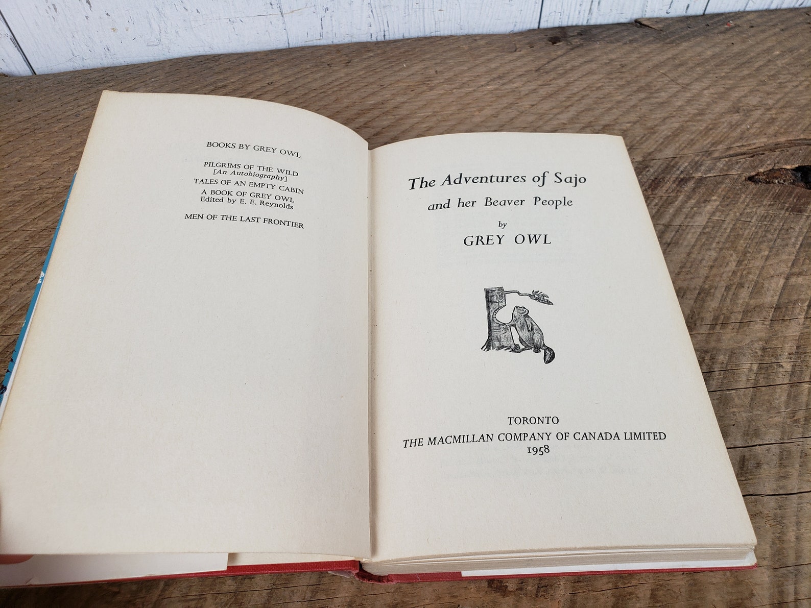 Vintage Sajo and Her Beaver People by Grey Owl Hardcover Book - Etsy