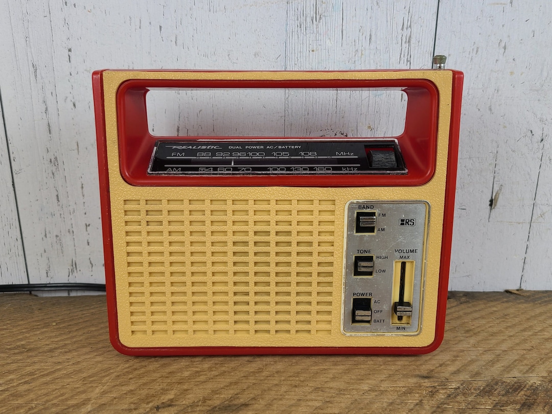 Vintage 70s Realistic Radio Model AM/FM Tuner Battery and Cord - Etsy