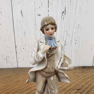 Vintage Regency Era Young Man Figure Fancy Dress Romantic French ...