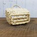 Vintage Rustic Wicker Rattan Basket 4 High X 7 Wide Double Handle Thick ...