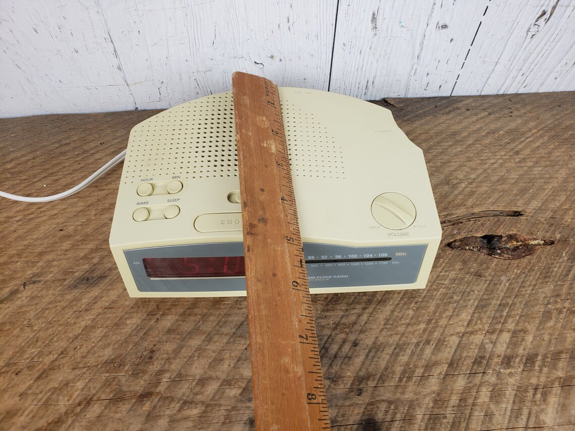 Vintage Alarm Clock General Electric 80s 90s Bedroom Decor | Etsy