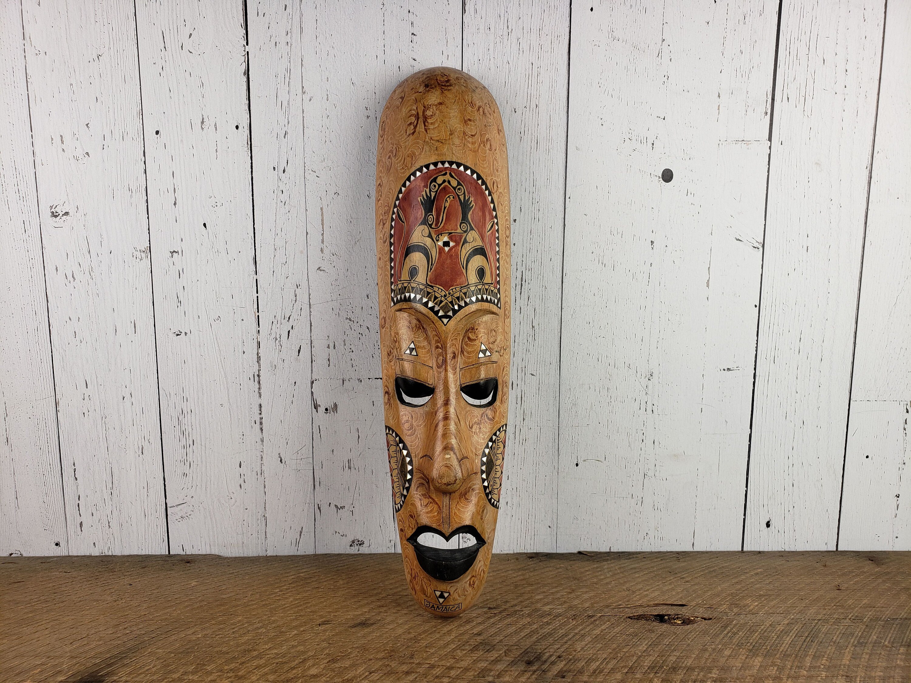 Wall Hangings Home Décor Atomchicago Vintage Wood Wall Mask Jamaica ...