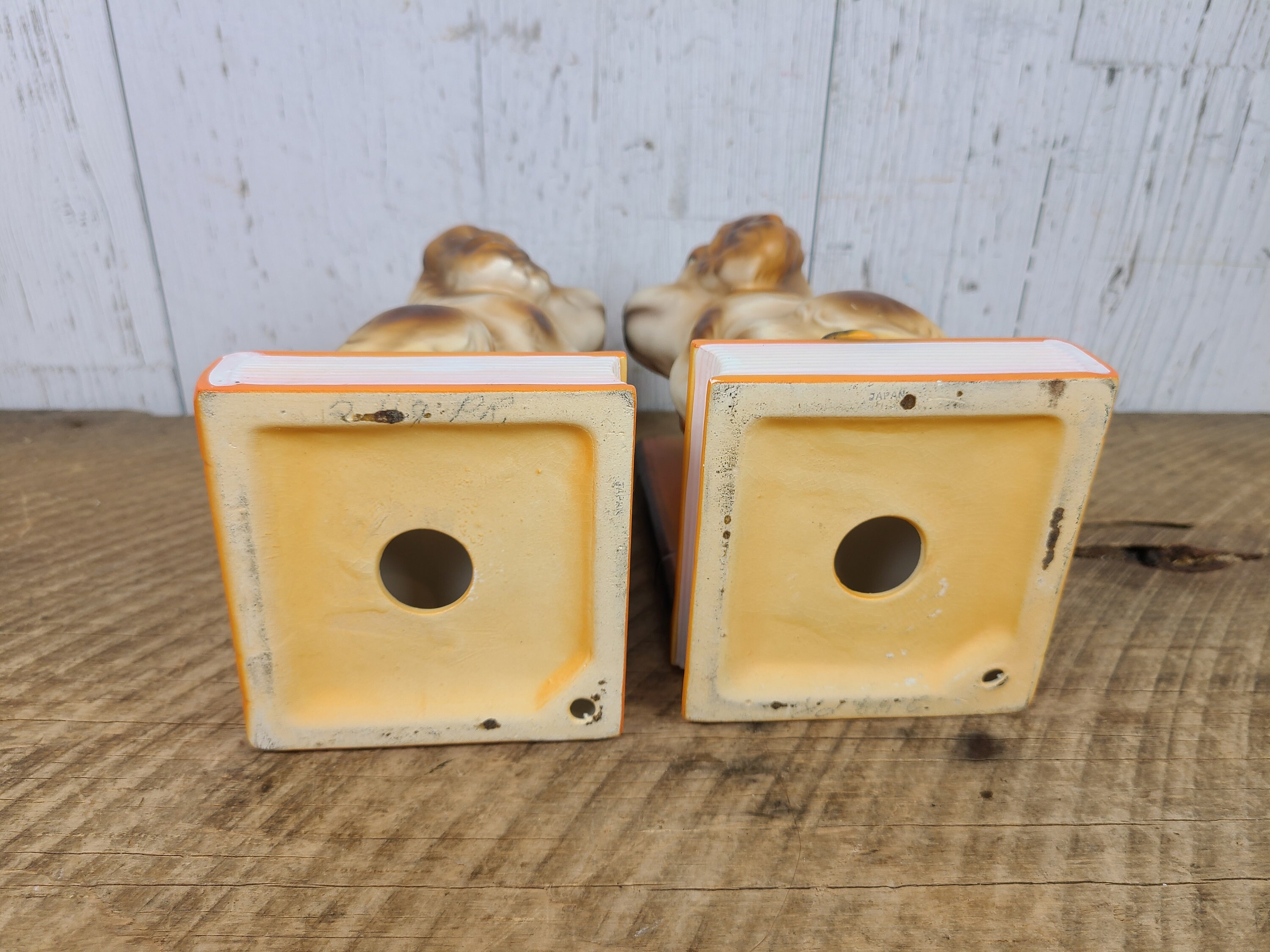Home & Living Bookends Vintage Dog Bookend Ceramic Puppy Set Book End ...