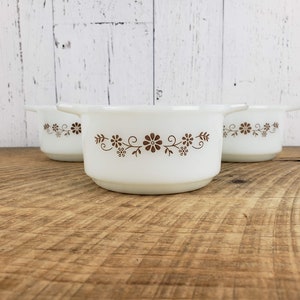 Vintage Set of 3 Dynaware Termocrisa Glassware Individual Casserole ...