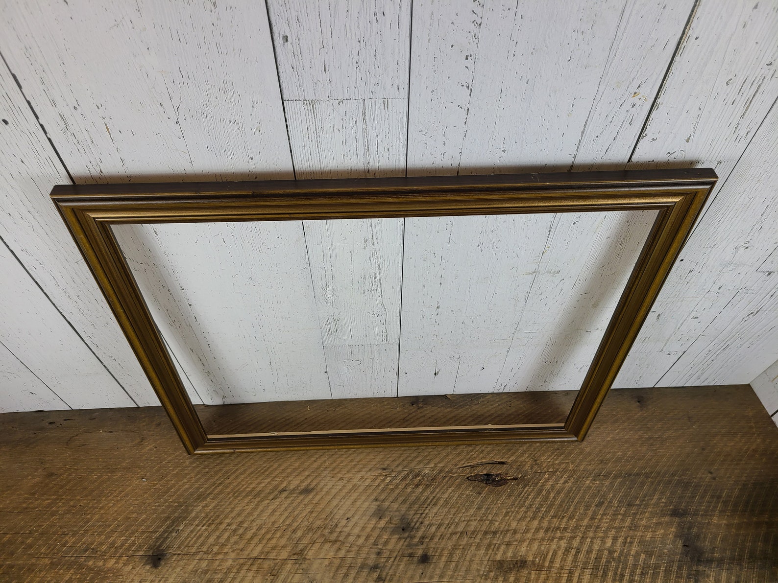 Vintage Large Empty Wooden Picture Frame 19x23 Mid - Etsy
