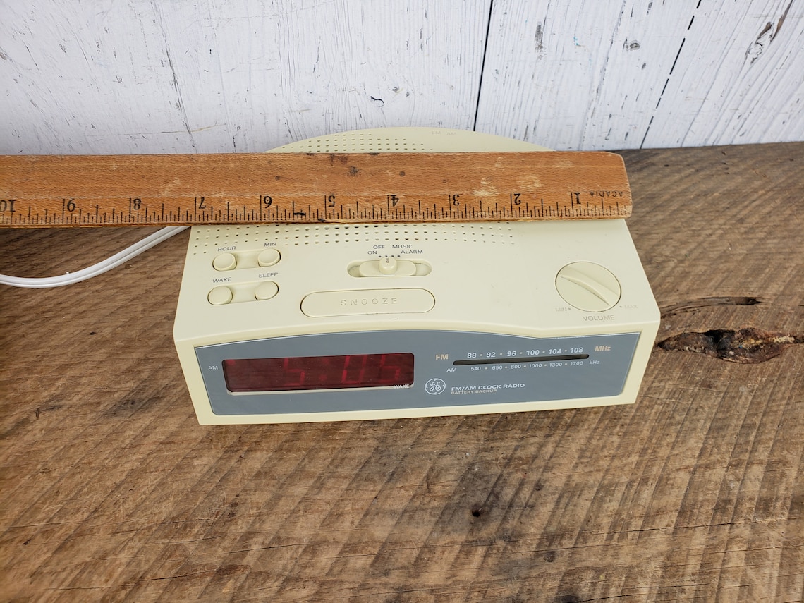Vintage Alarm Clock General Electric 80s 90s Bedroom Decor | Etsy