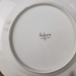 Vintage Replacement Dish Set Sakura Fine China Japan 7 Dinner Plates ...
