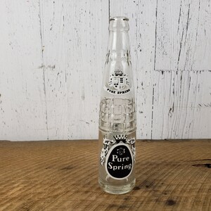 Vintage Pure Spring Soda Bottle 10 OZ Ottawa Canada Beverage Company ...