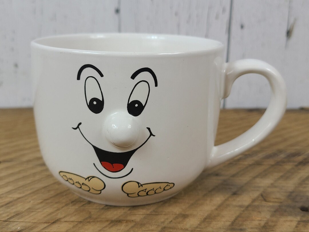 Vintage Funny Face Mug Smiling Happy Novelty Coffee Cup - Etsy