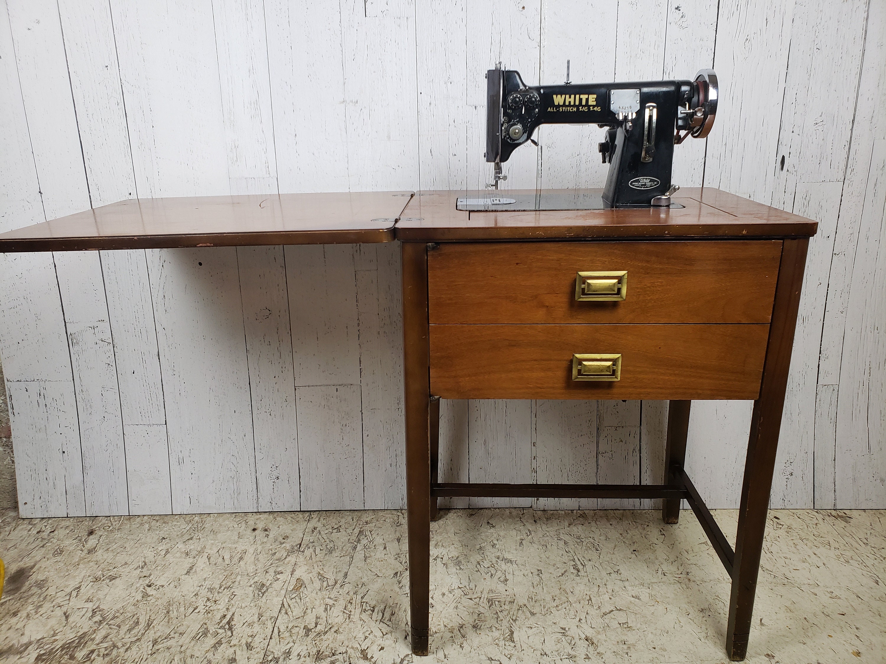 Vintage White Sewing Machines